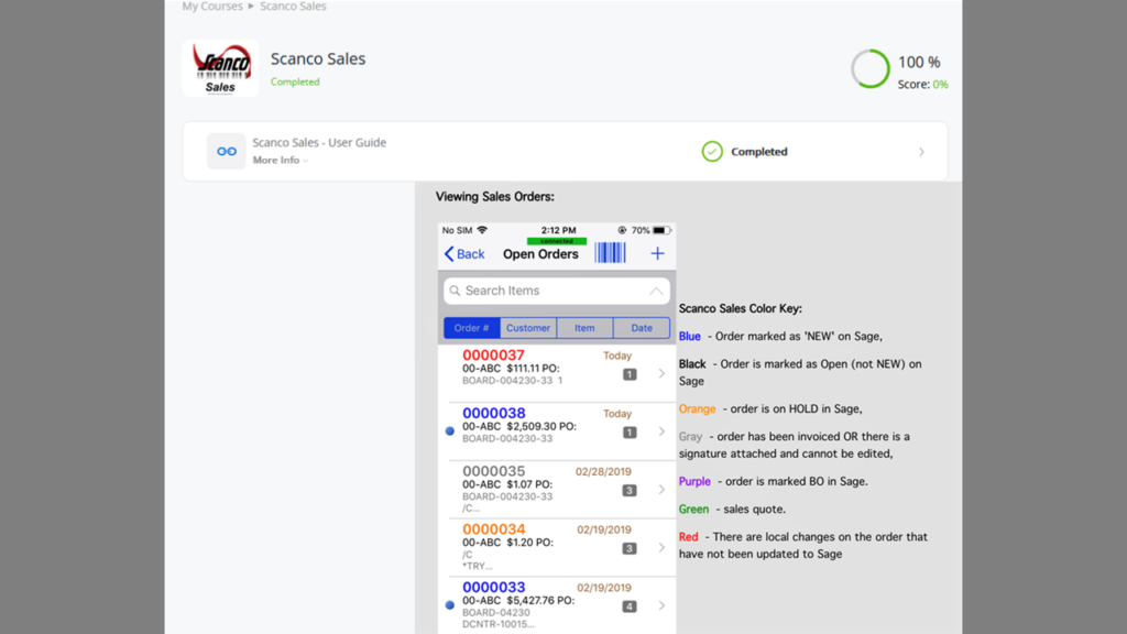 Scanco Learning Management System - Sage Warehouse & Manufacturing ...