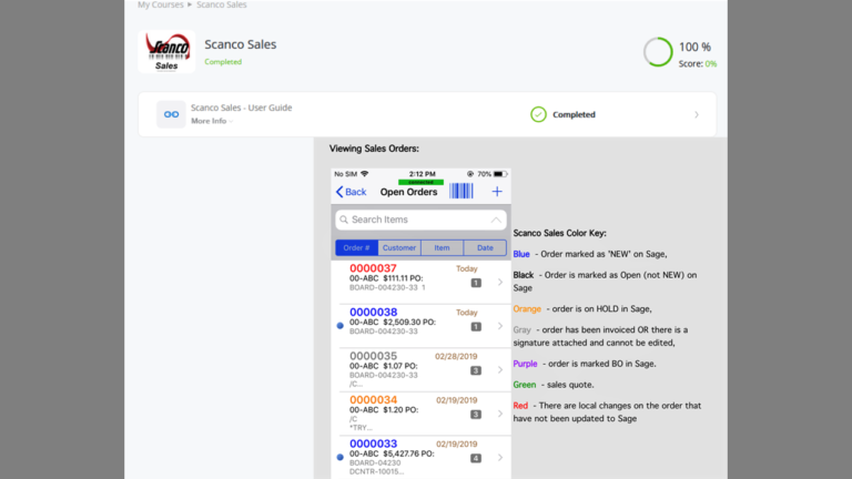 Scanco Learning Management System - Sage Warehouse & Manufacturing ...