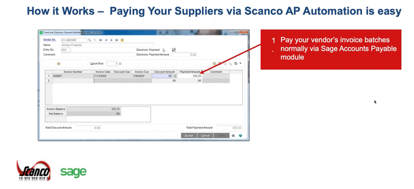 Saving Time and Eliminating Paper Checks with Sage 100 - Sage Warehouse ...